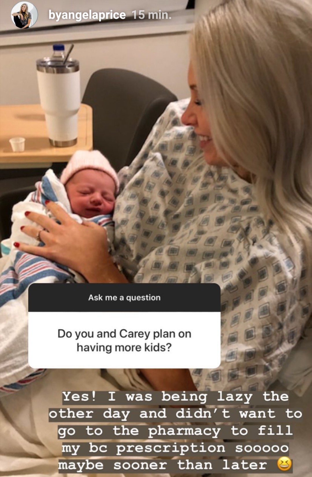 Un 3e enfant pour Carey Price?