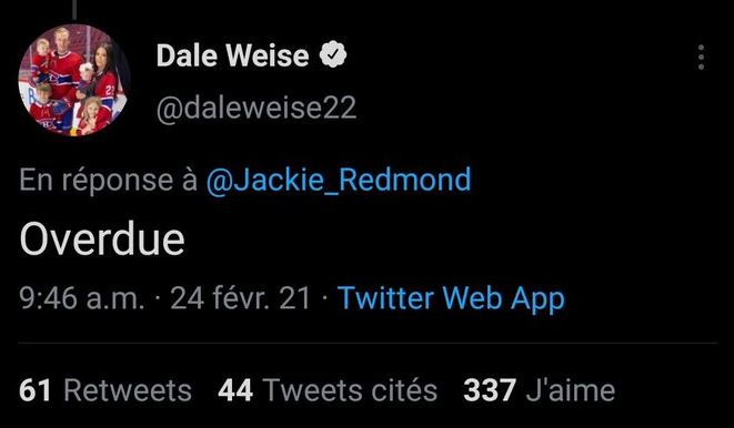 Dale Weise croit que Claude Julien aurait dû être congédié bien avant